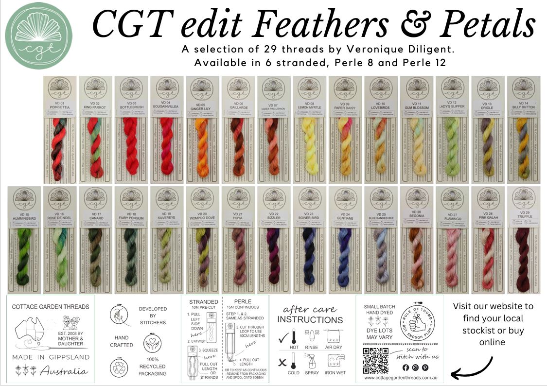 Cottage Garden Threads - Feathers & Petals Range – Sonia's Needle & Thread