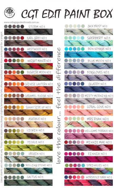 Cottage Garden Threads - Paint Box Range – Sonia's Needle & Thread
