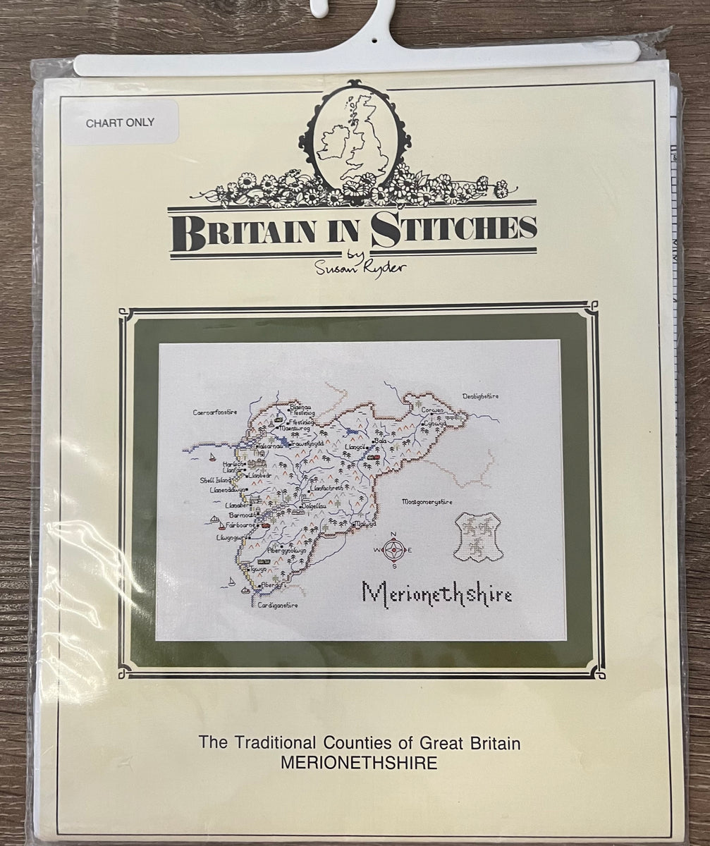 Merionethshire Map Cross Stitch Chart Heritage Stitchcraft – Sonia's ...
