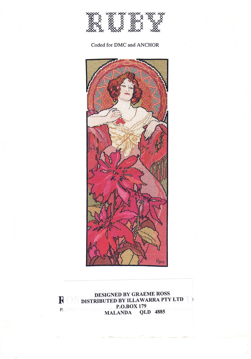 Ruby Cross Stitch Chart Ross Originals – Sonia's Needle & Thread