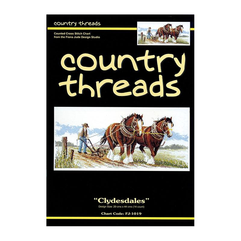Clydesdales - Cross Stitch Chart - Country Threads FJP-1019 – Sonia's ...